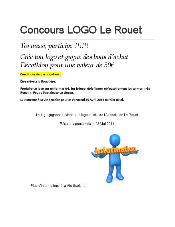 Un concours pour créer le logo de l’association Le Rouet…